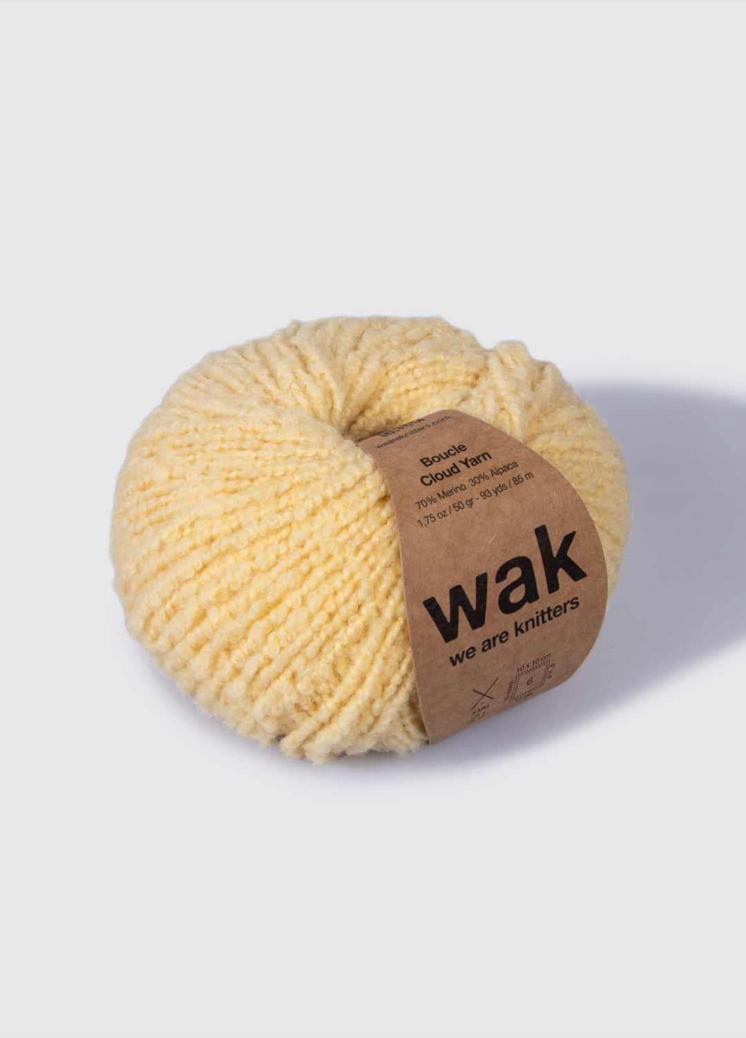 Boucle Cloud Yarn by We Are Knitters: Merino Alpaca DK Yarn - Gen Z Yellow - Etsy