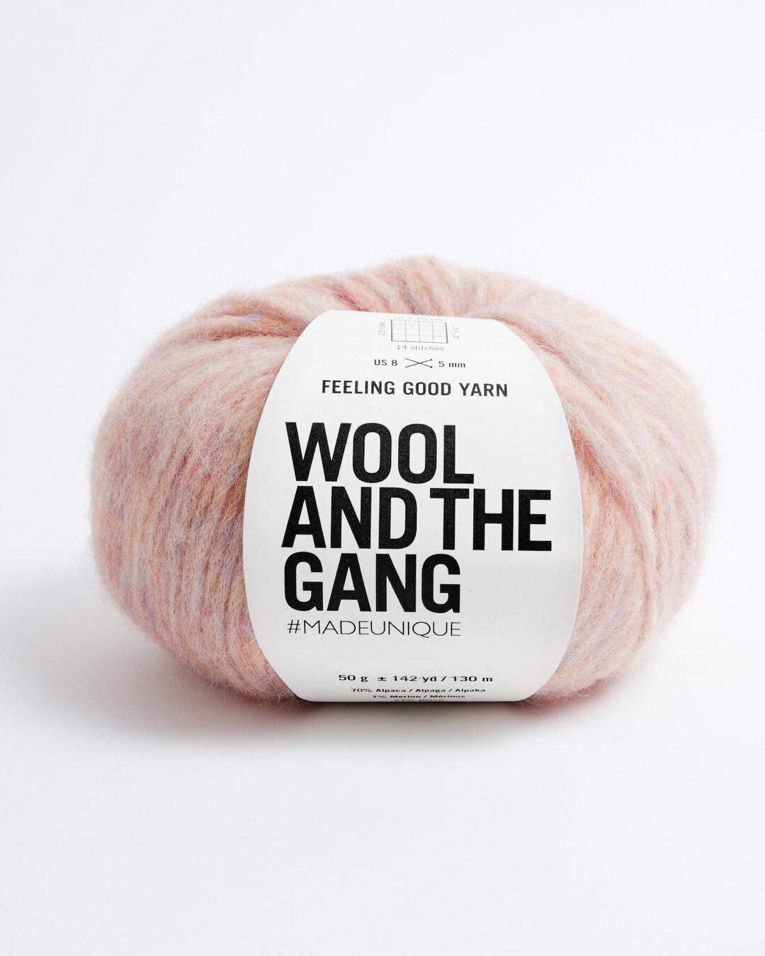 Wool and the Gang Feeling Good Yarn: Baby Alpaca Blend, Mineral Pink - Etsy