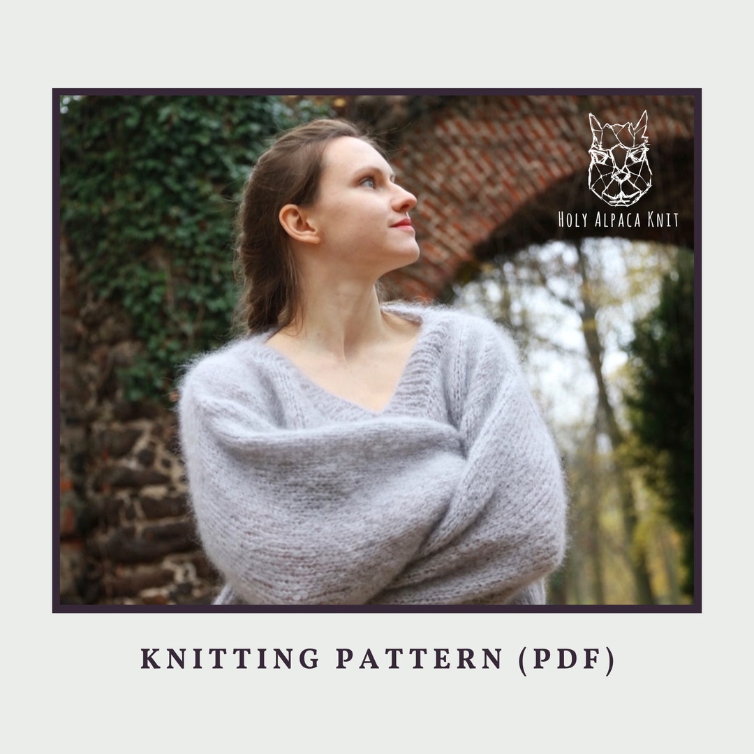 KNITTING PATTERN (PDF) for an Oversize Elegant Mohair Sweater for Women ...