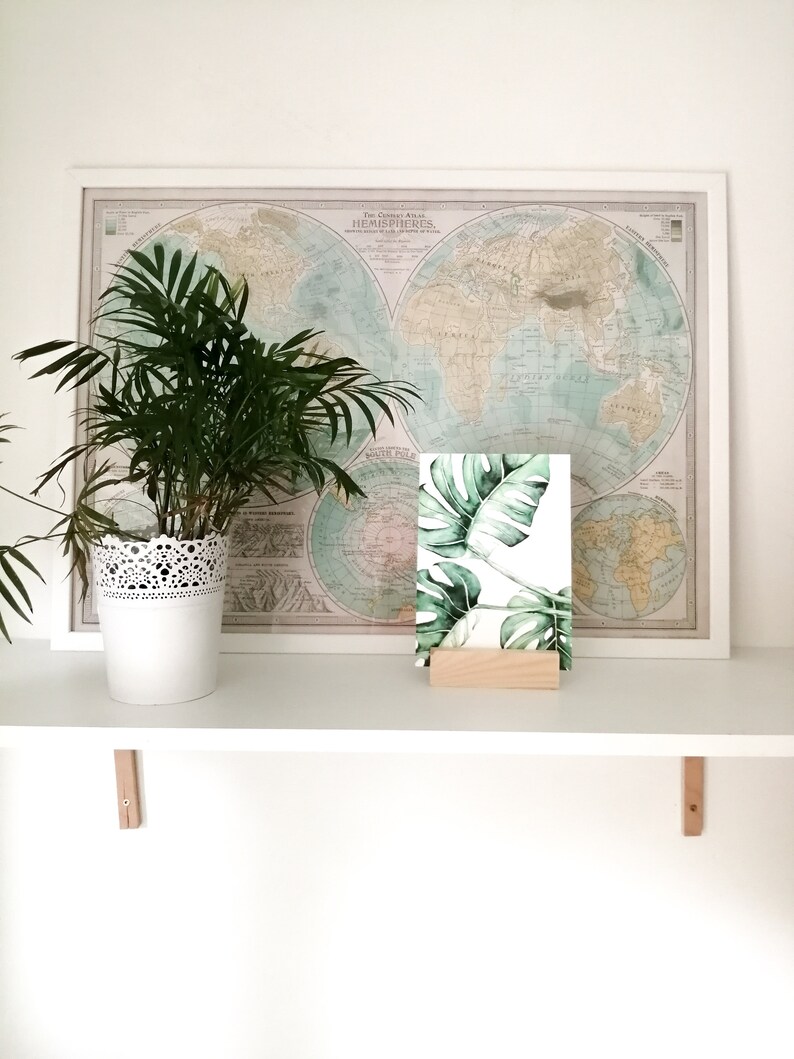 Art Print Watercolor Monstera 30x40 Mini Poster A5 Poster - Etsy