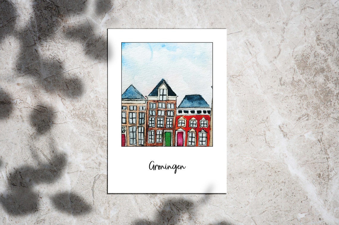 Sustainable Postcard Groningen City in the Netherlands - Etsy