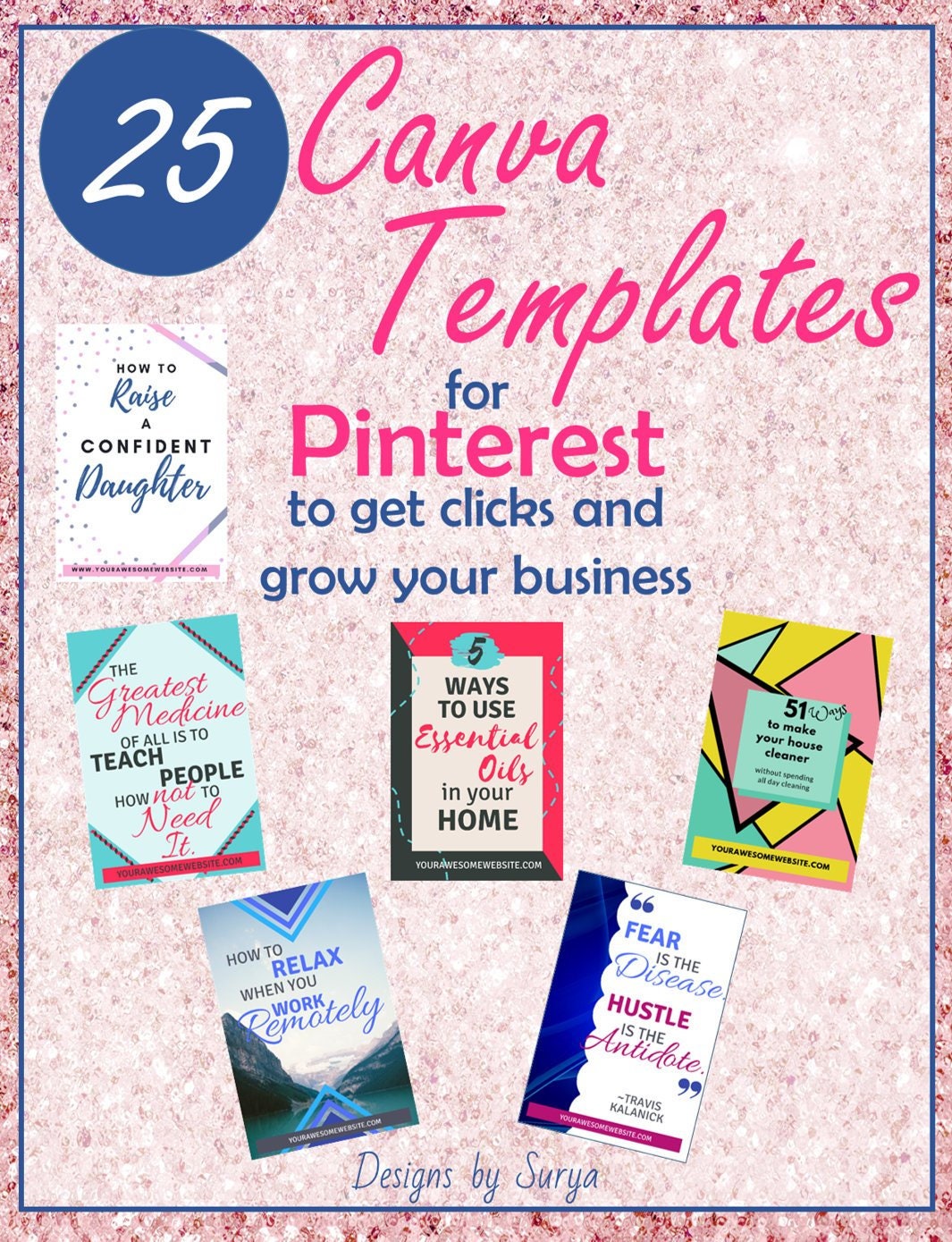 25 Eye Catching Canva Templates for Pinterest - Etsy