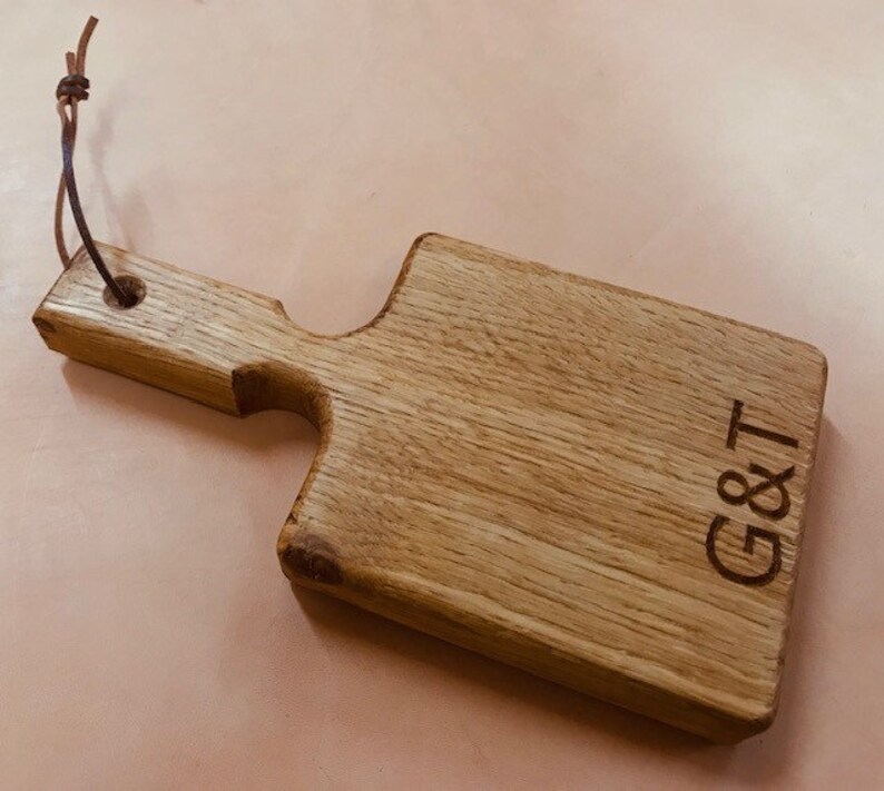 Mini Oak G&T Chopping Board - Etsy