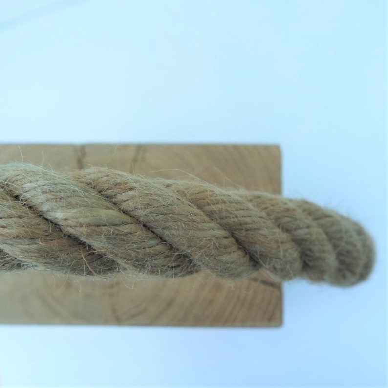Solid Oak & Rope Door Stop Mini - Etsy