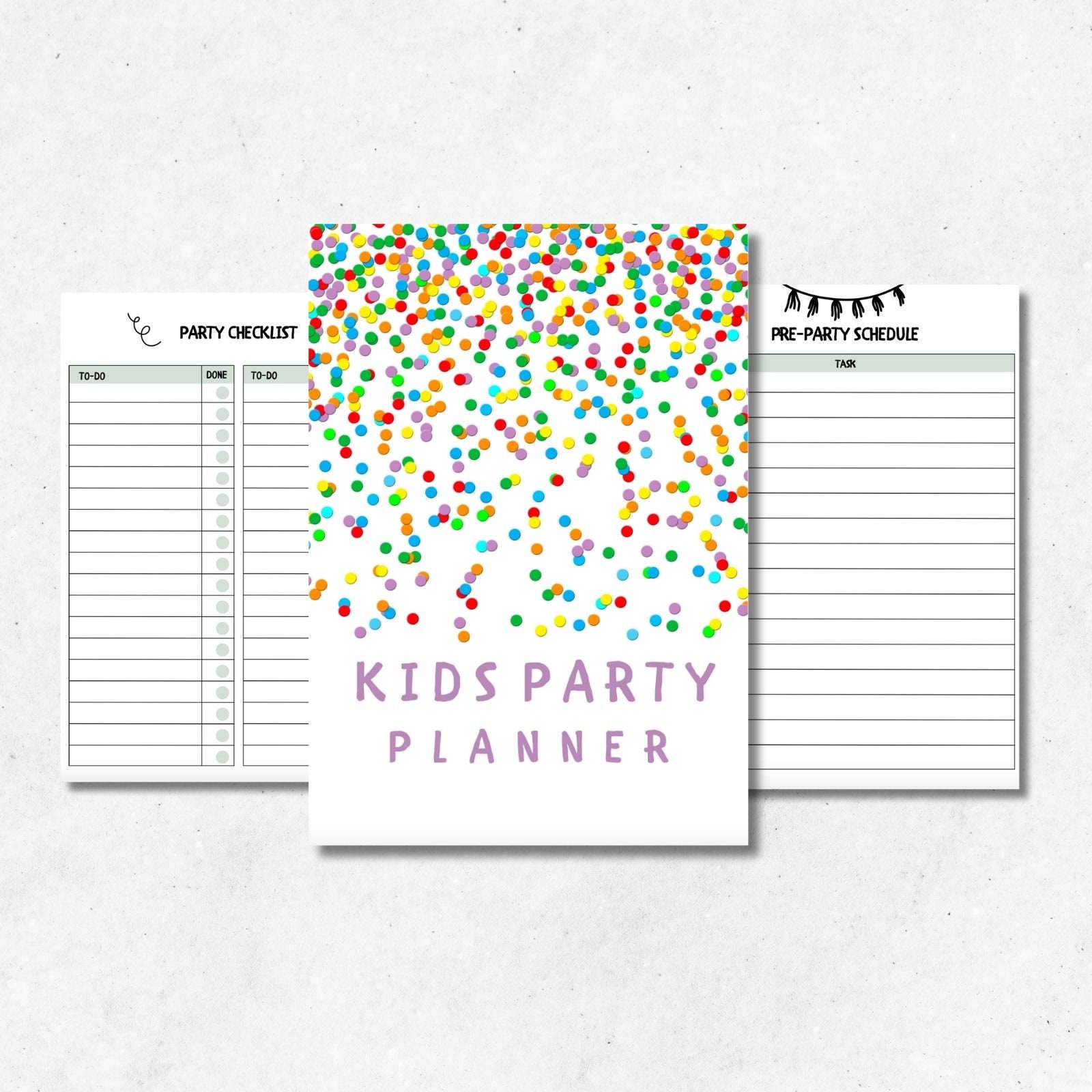 Kids Birthday Party Checklist Editable Planner 14 Pages, Kids Party ...