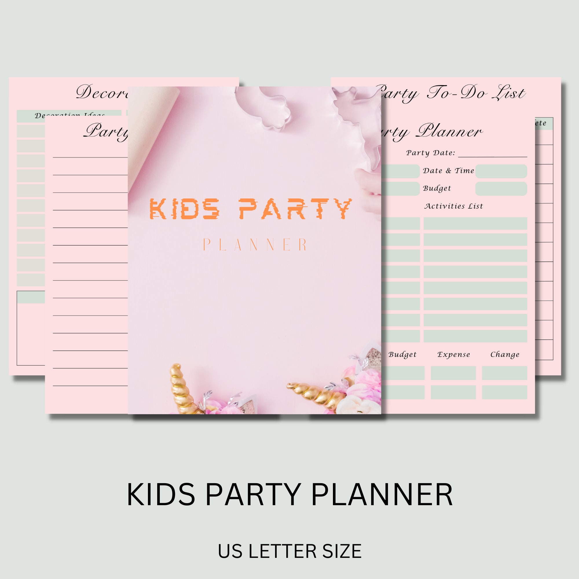Kids Birthday Party Checklist Printable, Kids Party Planner Printable ...
