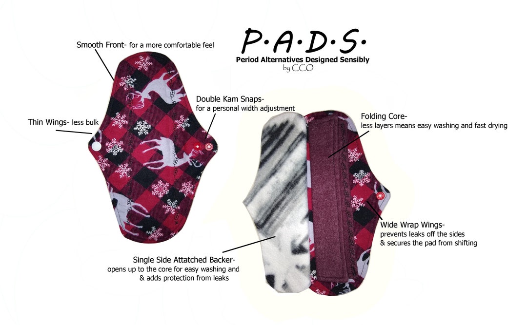 Cloth Pad Pattern (PDF) P.A.D.S. 10" - Etsy