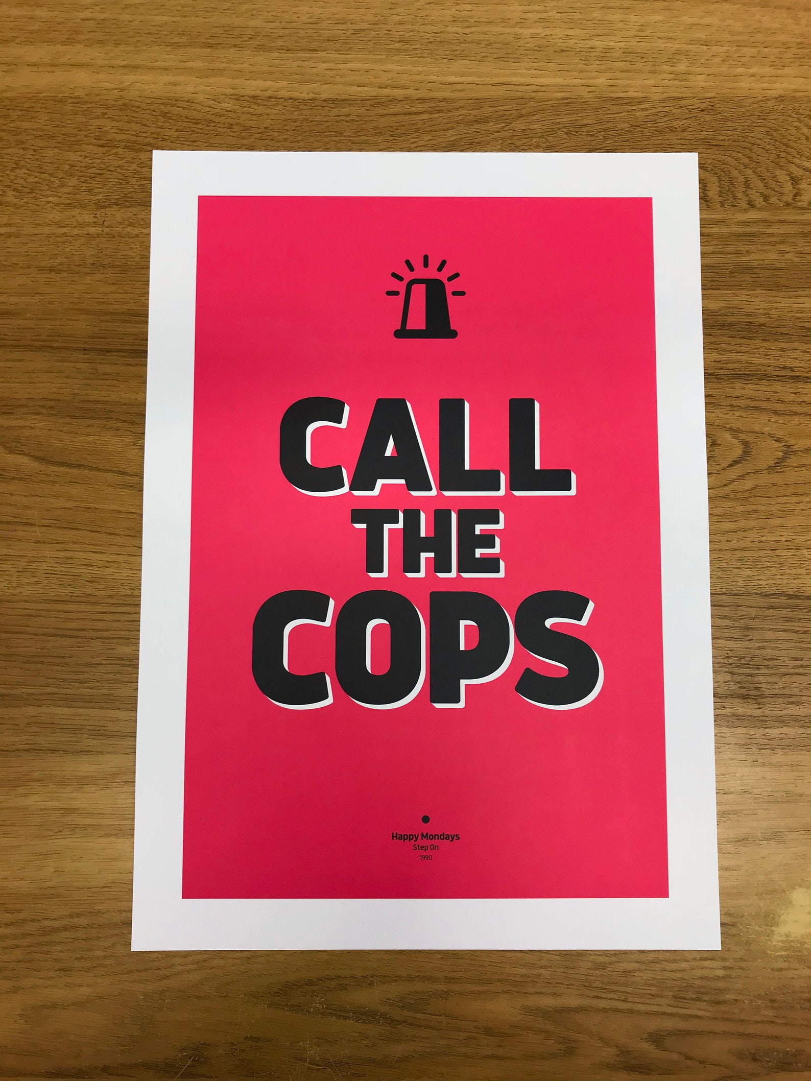 Call The Cops / Step On Happy Mondays Print, Happy Mondays, Manchester ...