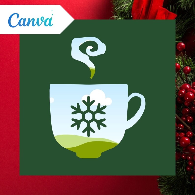 Canva Frames Bundle ,christmas CANVA Frame Bundle, Editable Template ...