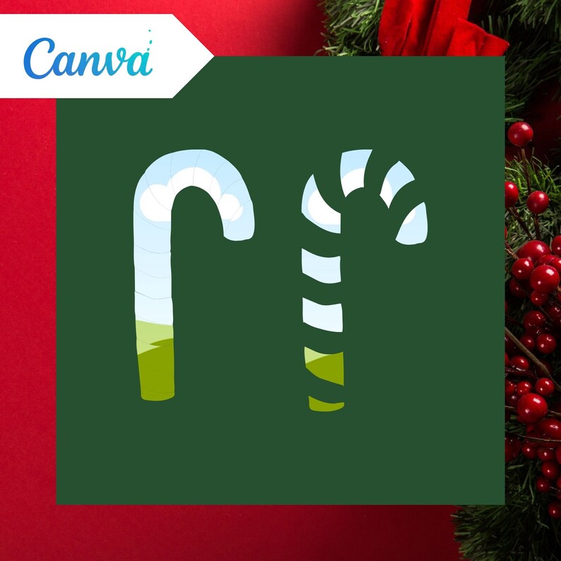 Canva Frames Bundle ,christmas CANVA Frame Bundle, Editable Template ...