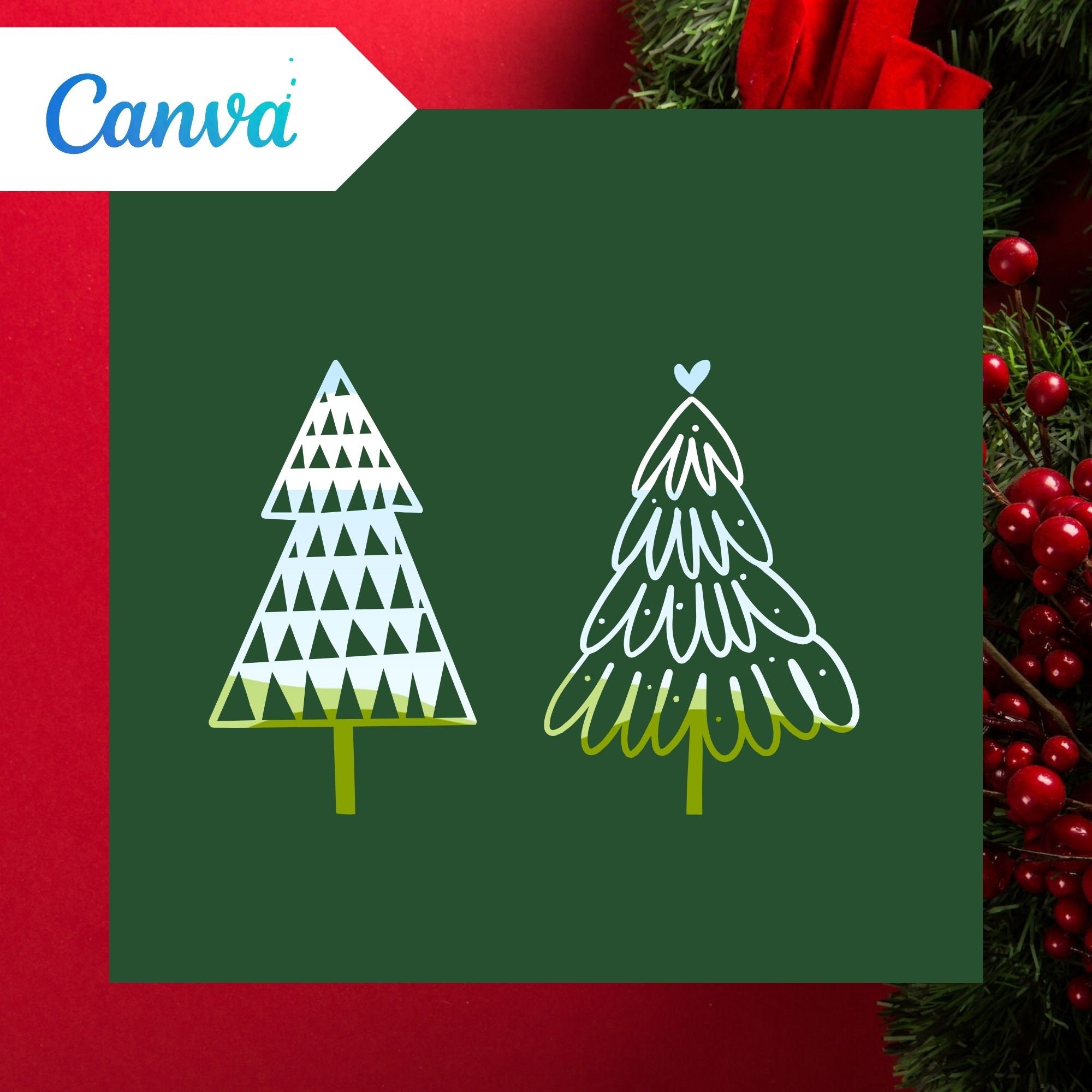 Canva Frames Bundle ,christmas CANVA Frame Bundle, Editable Template ...
