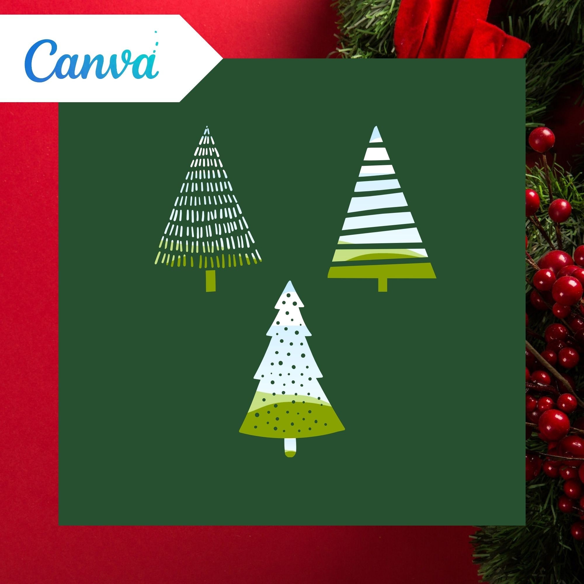 Canva Frames Bundle ,christmas CANVA Frame Bundle, Editable Template ...