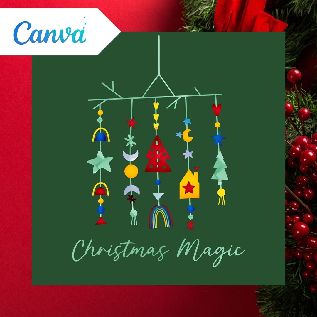 Canva Frames Bundle ,christmas CANVA Frame Bundle, Drag and Drop Photo ...
