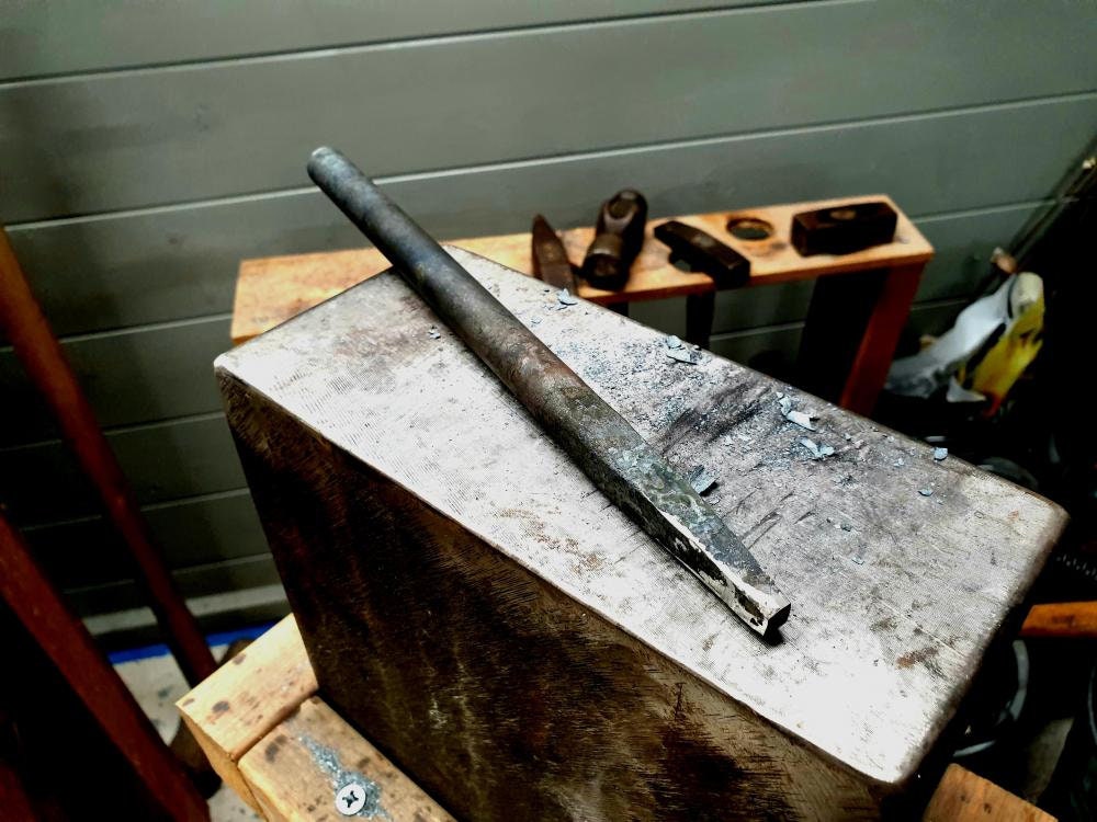 Blacksmith's Square Punch (EN 19, Hand Forged, Heat Treated) - Etsy