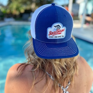 Dumb and Dumber Sea Bass Hat, Funny Patch Trucker Hat, Snapback Patch ...