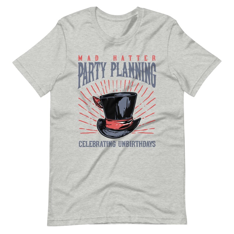 Mad Hatter Alice in Wonderland T Shirt, Mad Hatter Theme Tee Shirt ...