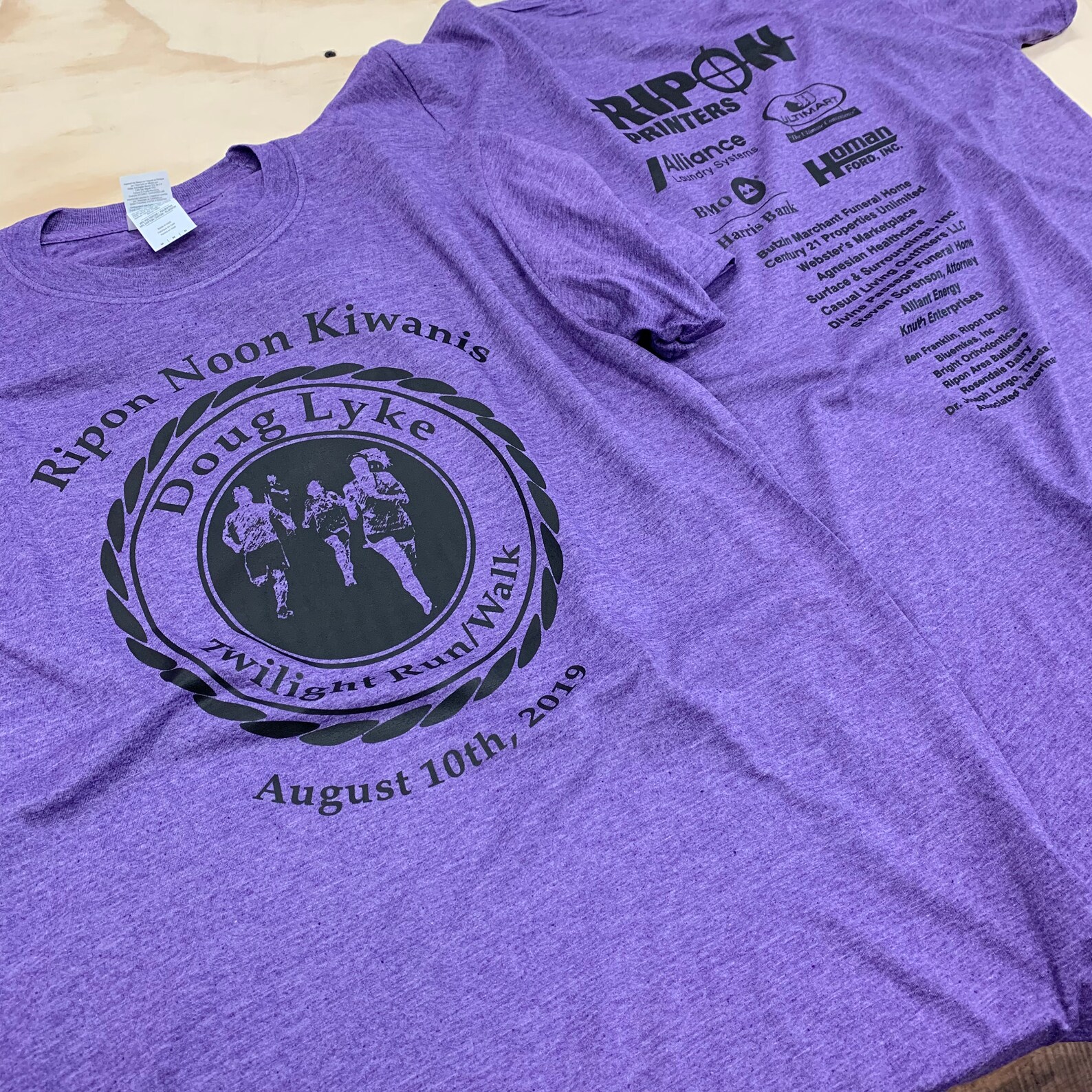 Custom Event T Shirts, Company Shirts, Single Color Ink Printed Tees ...