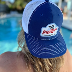 Dumb and Dumber Sea Bass Hat, Funny Patch Trucker Hat, Snapback Patch ...