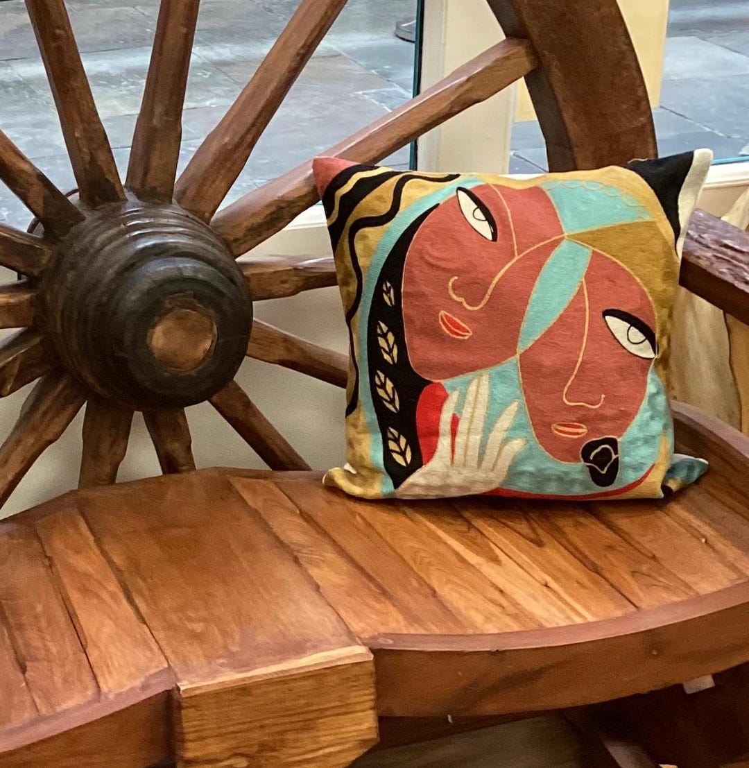 Stunning Embroidered Art Scatter Cushion Complete With Inner. Design ...