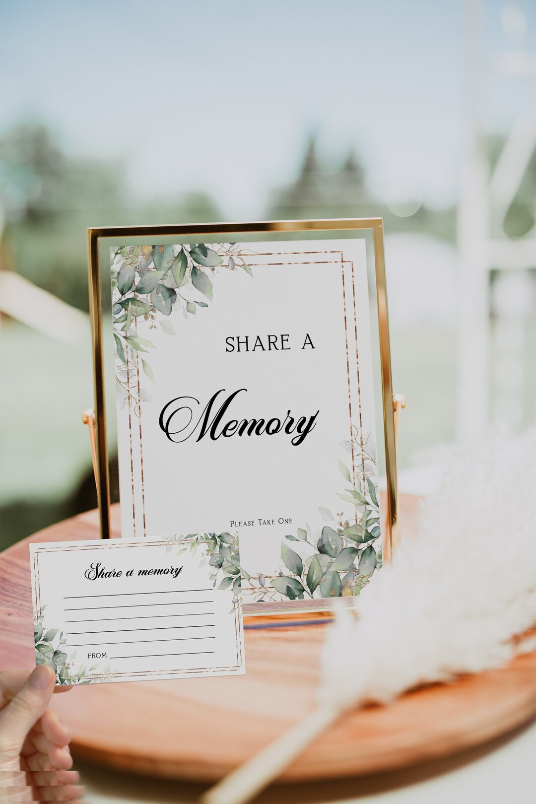 Share a Memory Cards & Sign Share a Memory Funeral Card - Etsy
