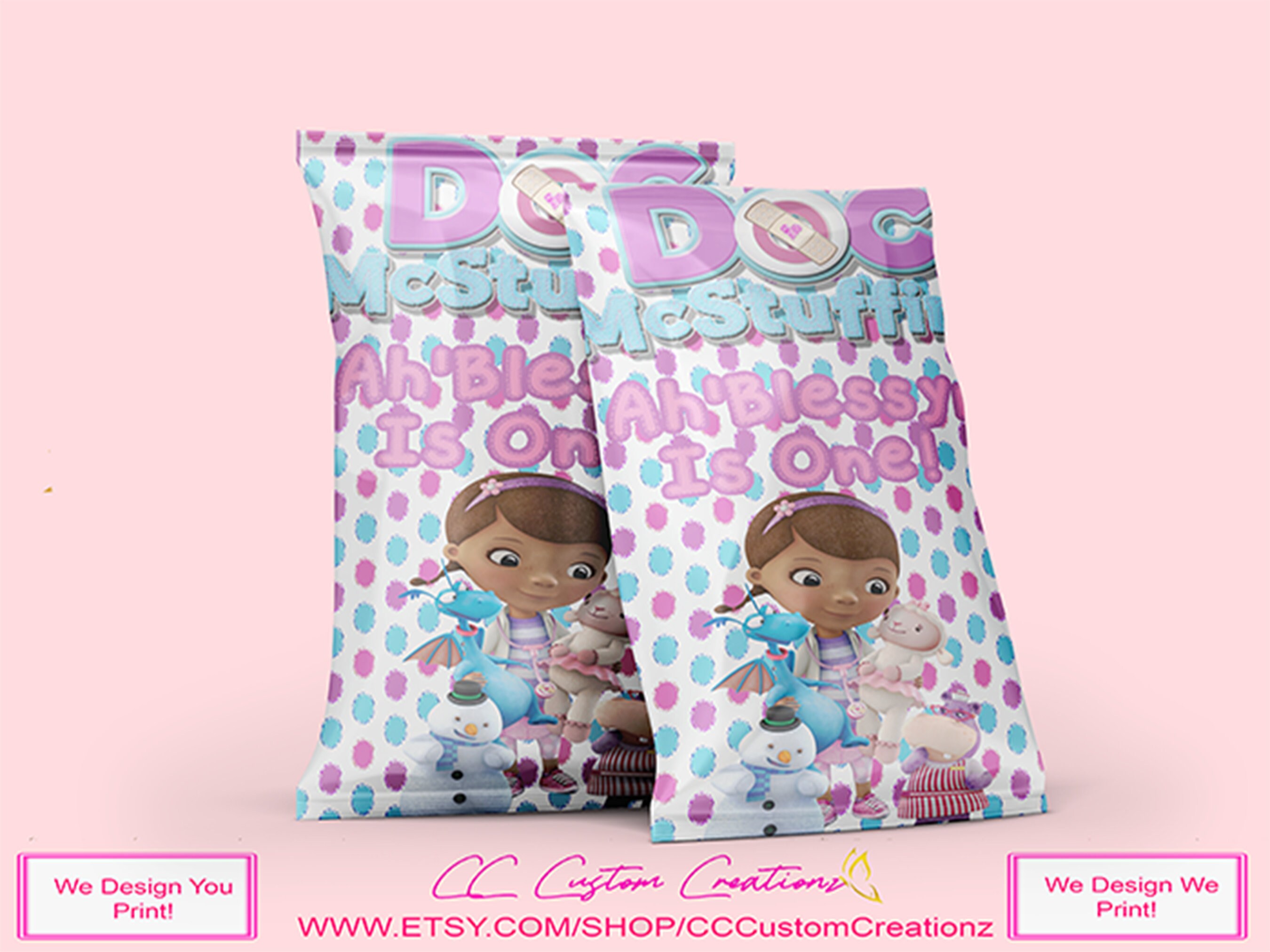 Unfilled Custom Chip Bags (any Theme Available) - Etsy