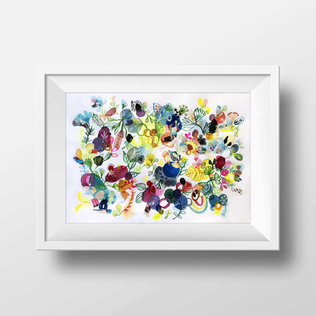 Metamorphosis Original Art Watercolor Watercolor Mix Media Collage ...