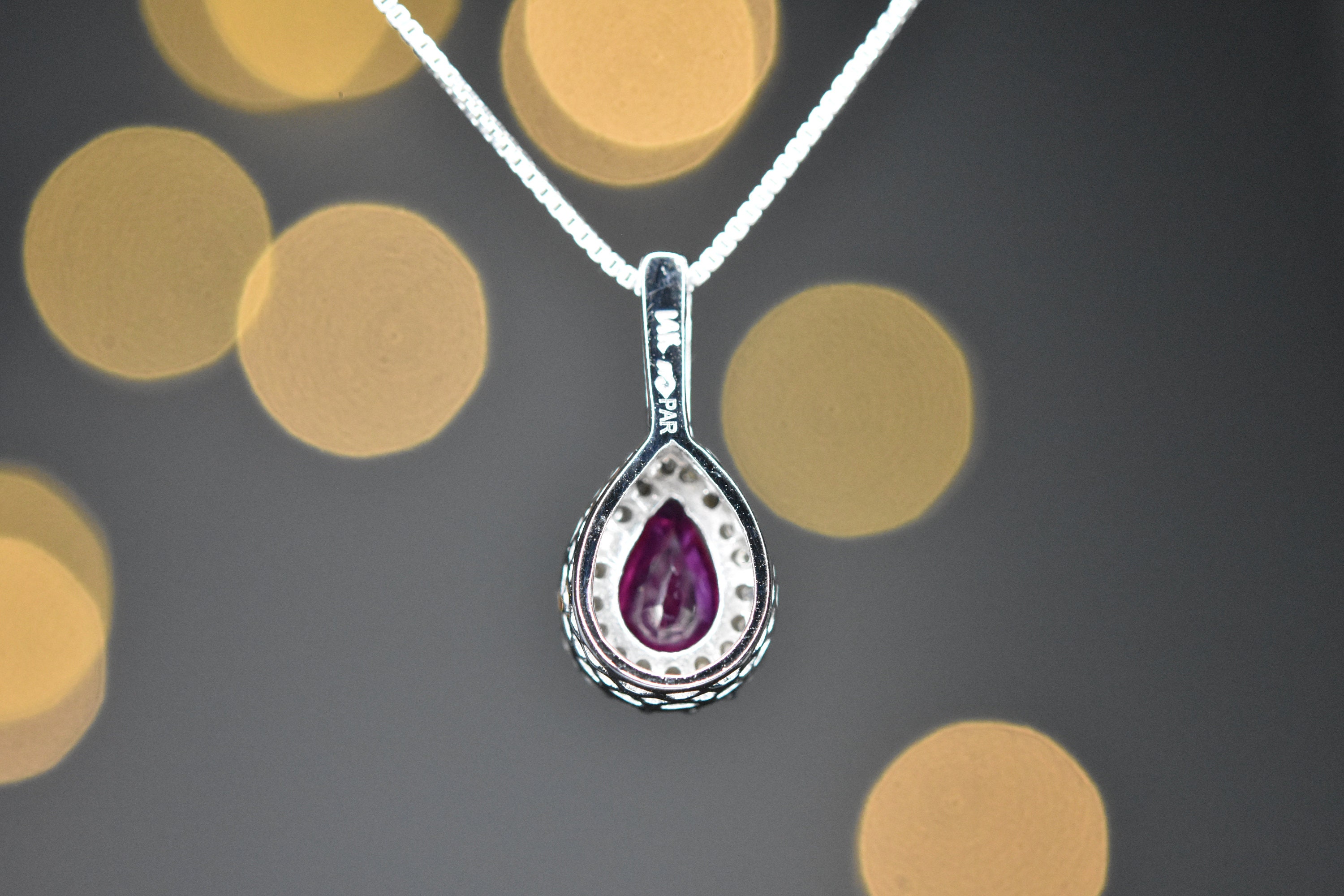 GOLD RUBY NECKLACE, Natural Ruby Pendant, Diamond Ruby Necklace, July ...