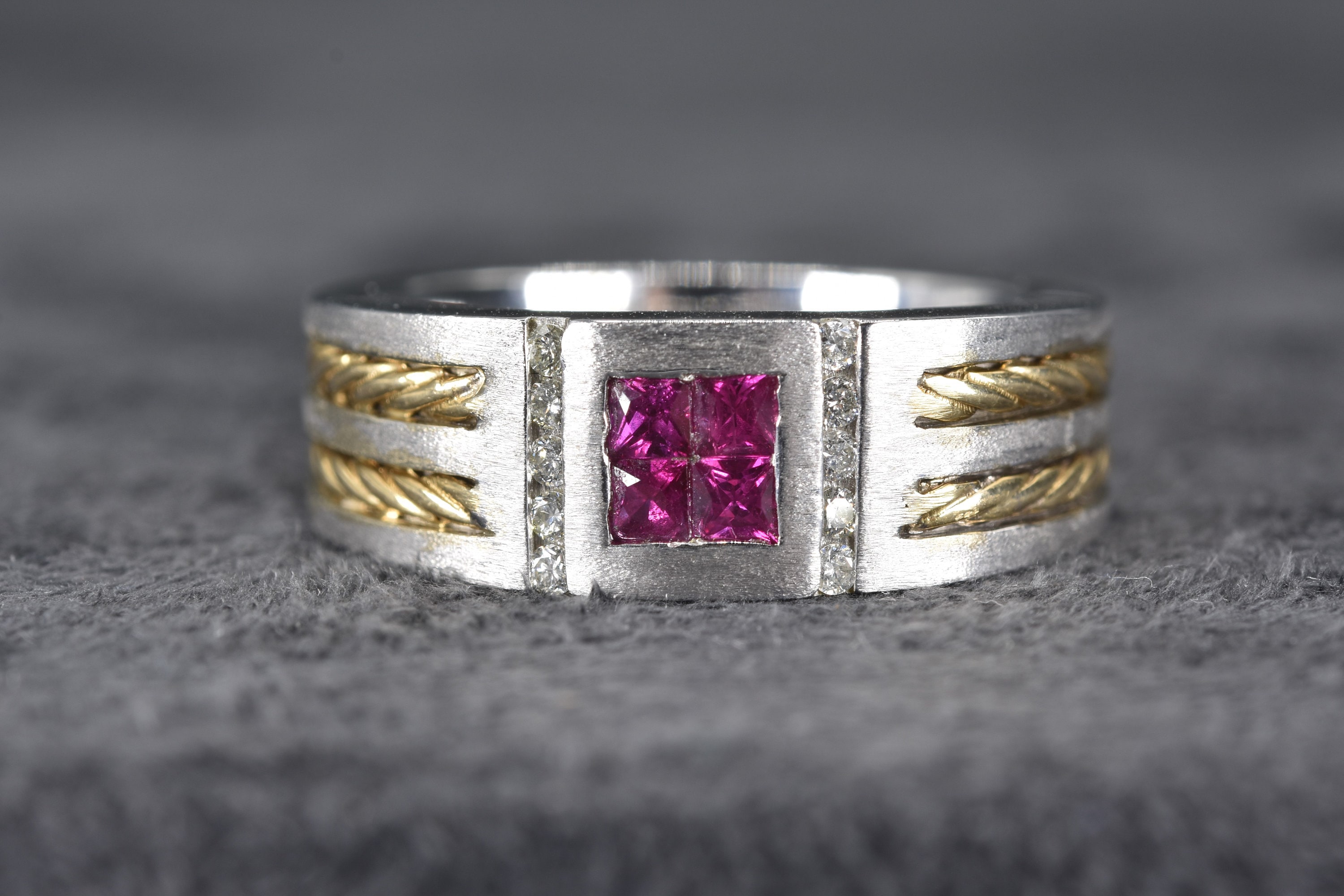 Mens Ruby Ring in 14k Solid Gold, Gift for Him, Rings for Men, Mens ...