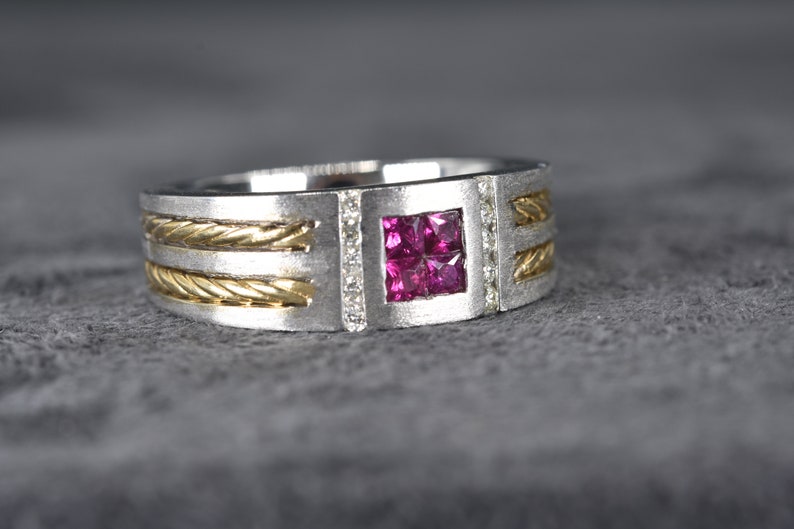Mens Ruby Ring in 14k Solid Gold Gift for Him Rings for Men - Etsy