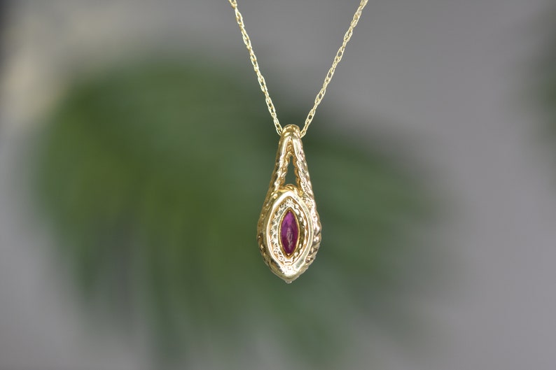 NATURAL RUBY Pendant in 14kt Gold, Ready to Ship Gift, Jewelry Gift ...