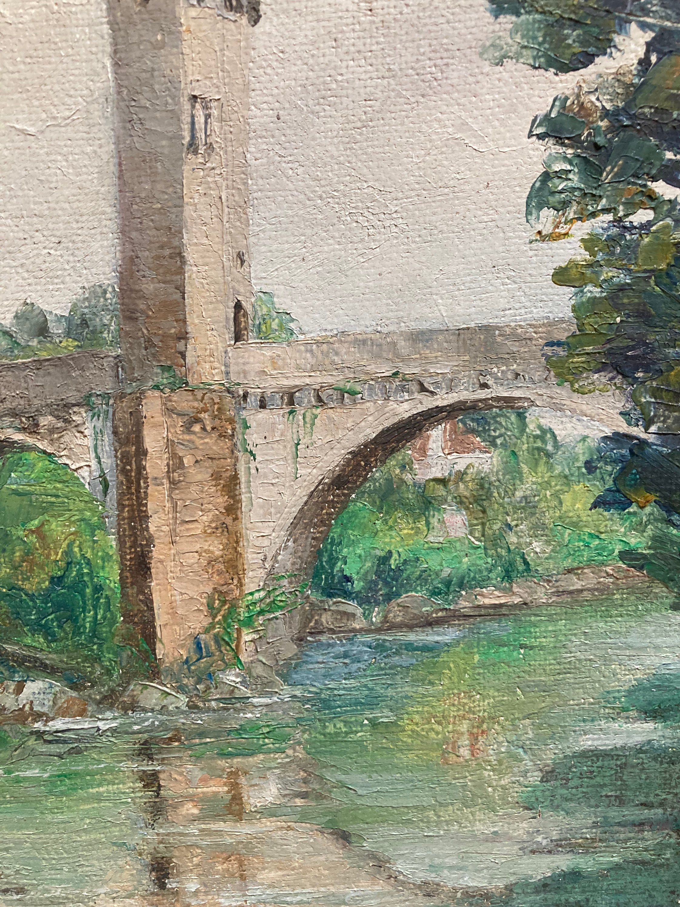 Maurice Martin 1894-1978. French Painter. Vieux Pont Oloron - Etsy