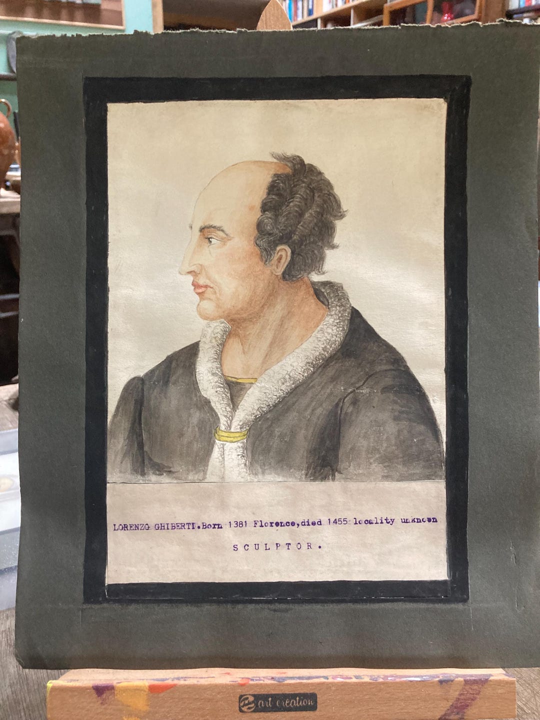 Antique Portrait of Lorenzo Ghiberti. - Etsy