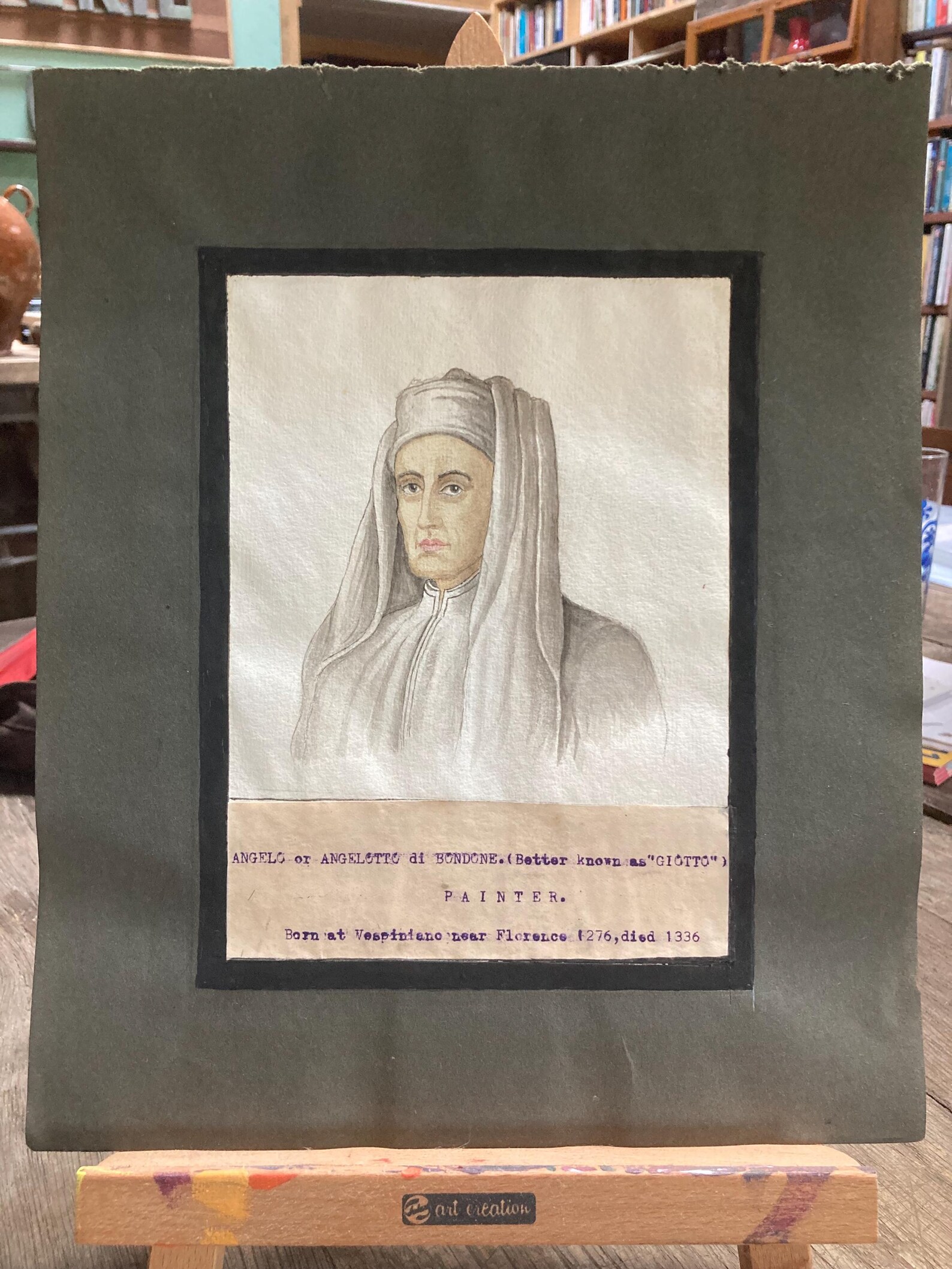 Antique Portrait of Giotto. - Etsy