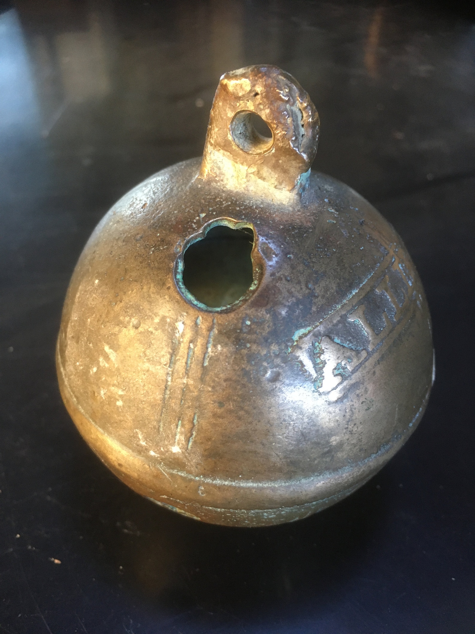 Antique Bronze Crotal Bell. Animal Bell - Etsy