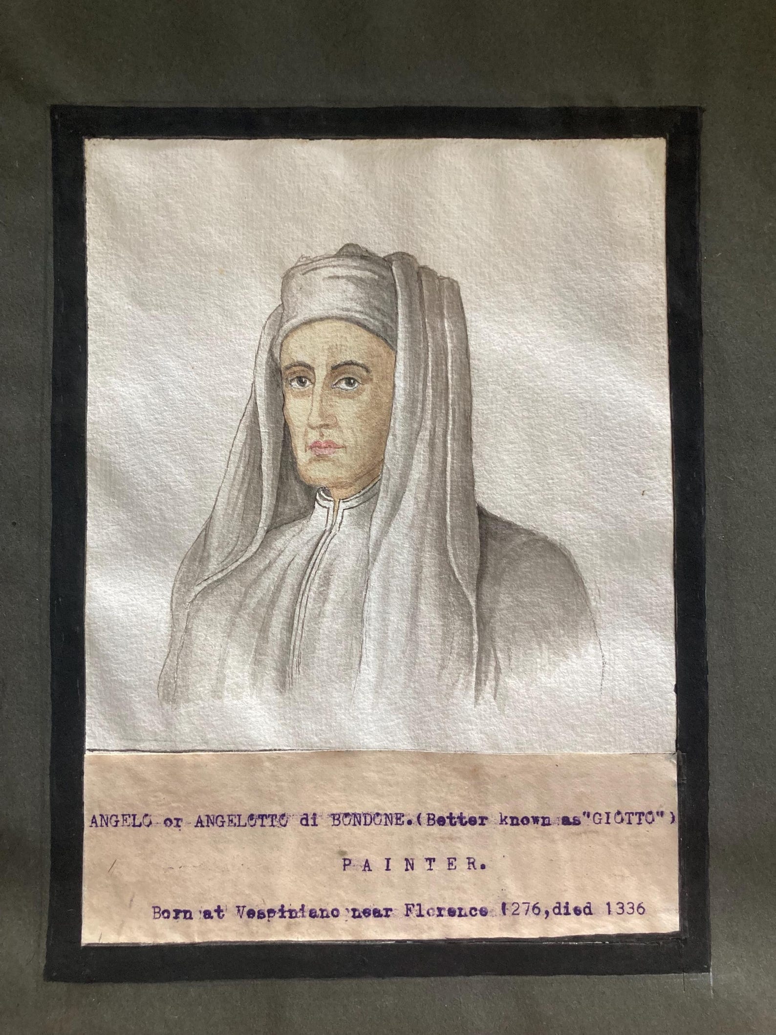 Antique Portrait of Giotto. - Etsy