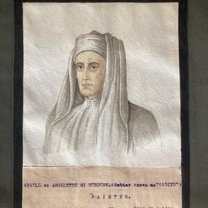 Antique Portrait of Giotto. - Etsy