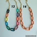 Colorful Acrylic Chain Necklace, Long Chain Necklace, Thick Chain ...