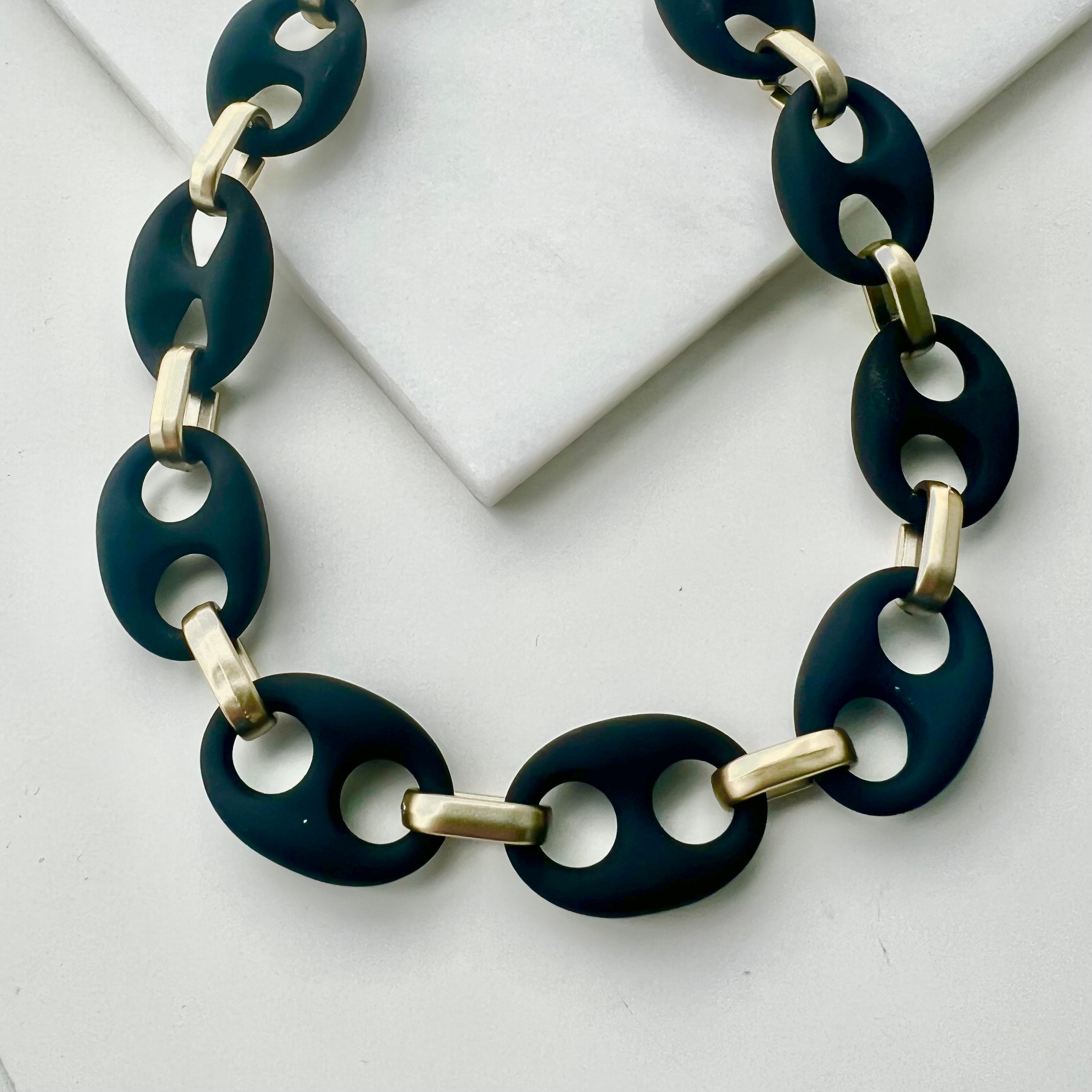 Chunky Chain Necklace Acrylic Link Necklace Long Chain - Etsy