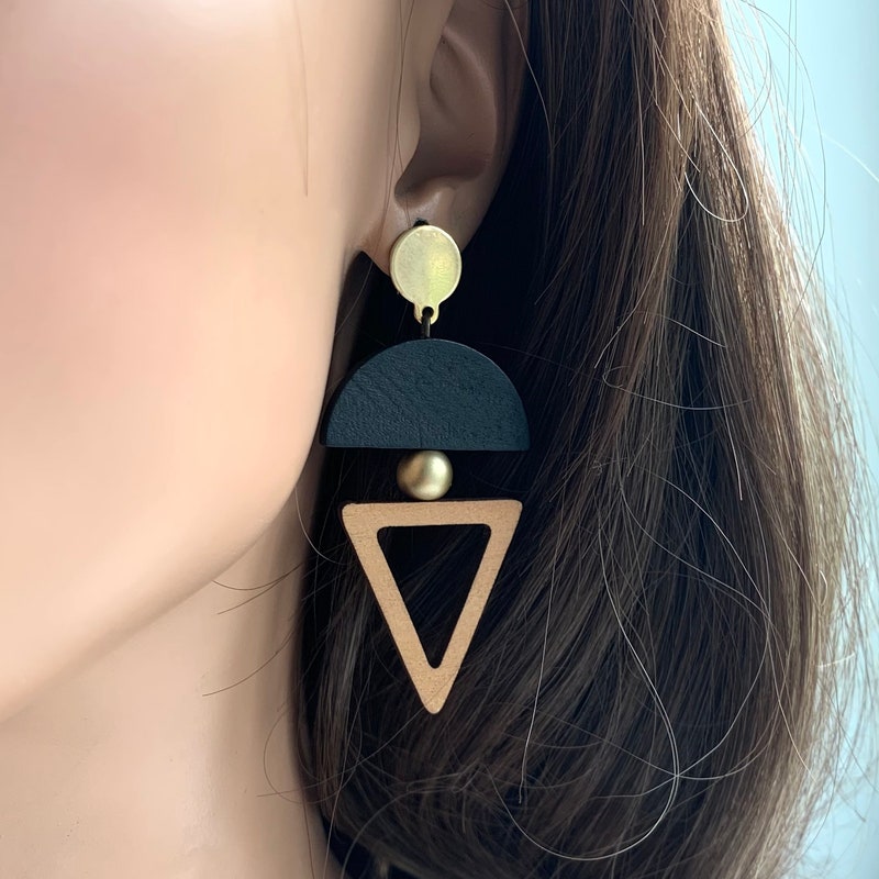 Geometric Earrings - Etsy
