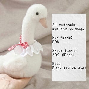 Goose Plush Sewing Pattern Felt Geese Pattern to Sew Goose Soft Toy ...