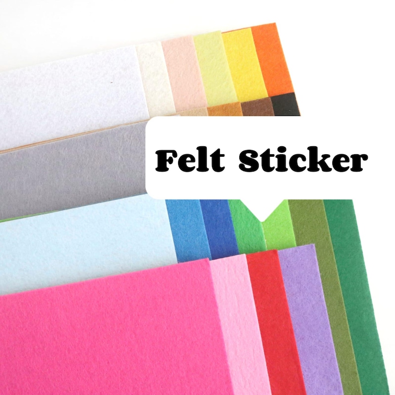Self Adhesive Felt Sticker Sheet Adhesive Backed Felt Sheets Sticky ...
