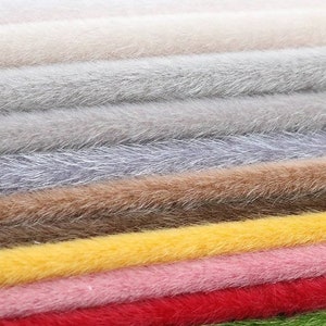 Mini Bear Fur Fabric Micro Plush Fabric for Miniature Bear Making ...