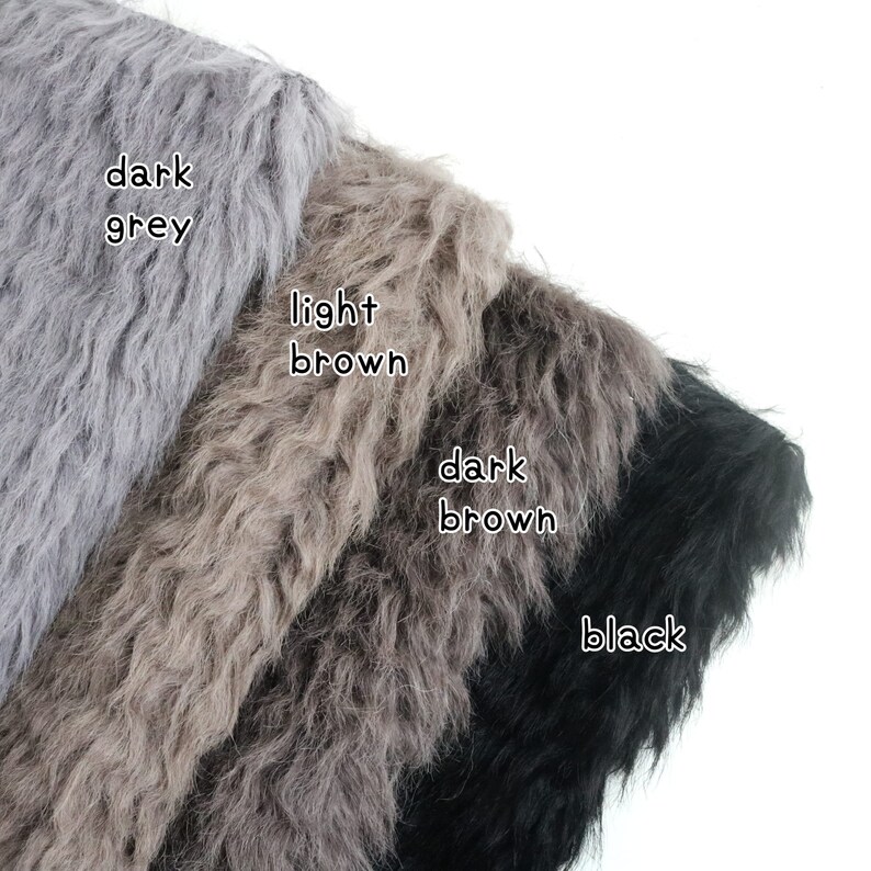 Curly Pile Faux Fur Fabric Artificial Fur Mohair Style Fur for Teddy ...