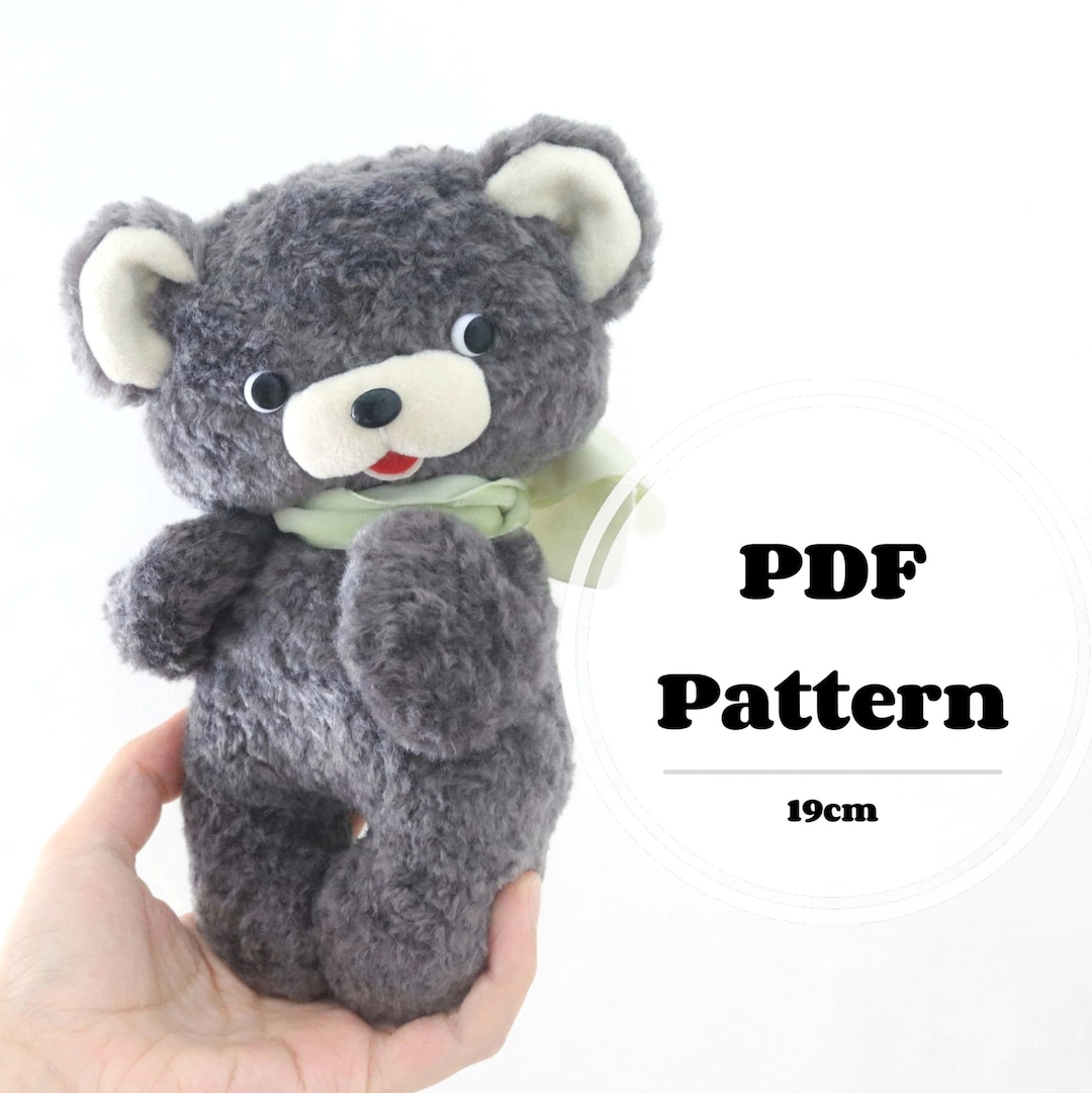 Easy Bear Plush Pattern Teddy Bear Sewing Pattern to Sew Vintage Style ...