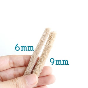 5pcs Quality Wool Pipe Cleaner Poodle Animals Craft Chenille Stems With ...