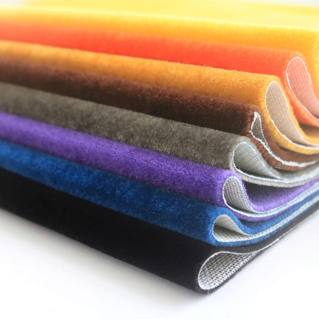 Vintage Mini Bear Velvet Shiny Mini Bear Fabric Miniature Bear Making ...