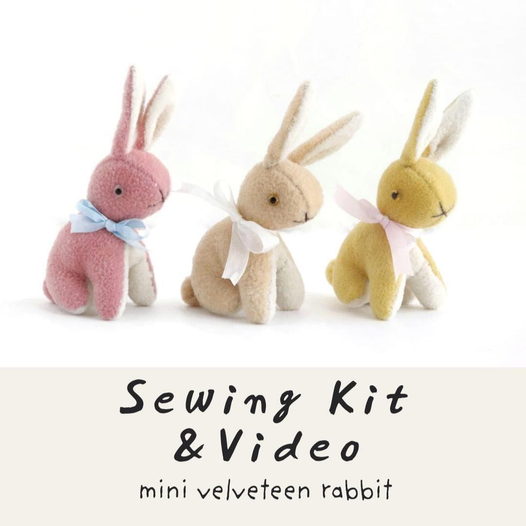 Mini Velveteen Rabbit Sewing Kit Bunny Plush Toy Craft Kit Mini Rabbit ...