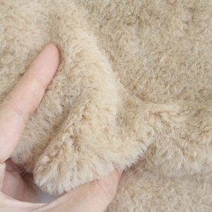 Teddy Bear Fur Fabric Faux Sherpa Fabric for Stuffed Animal Making ...
