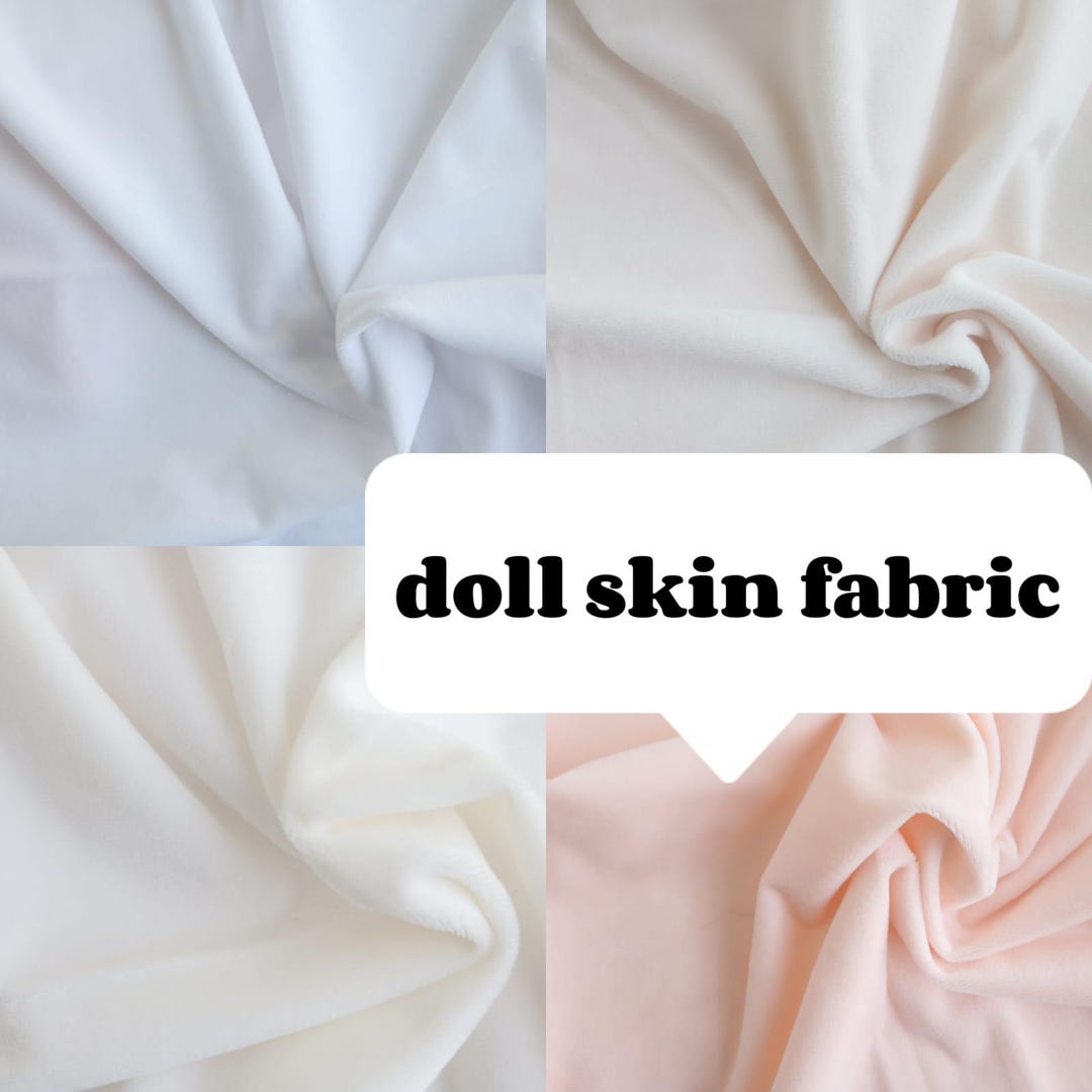 Doll Skin Minky Fabric Plush Doll Face Fabric for Plushie Making Doll ...