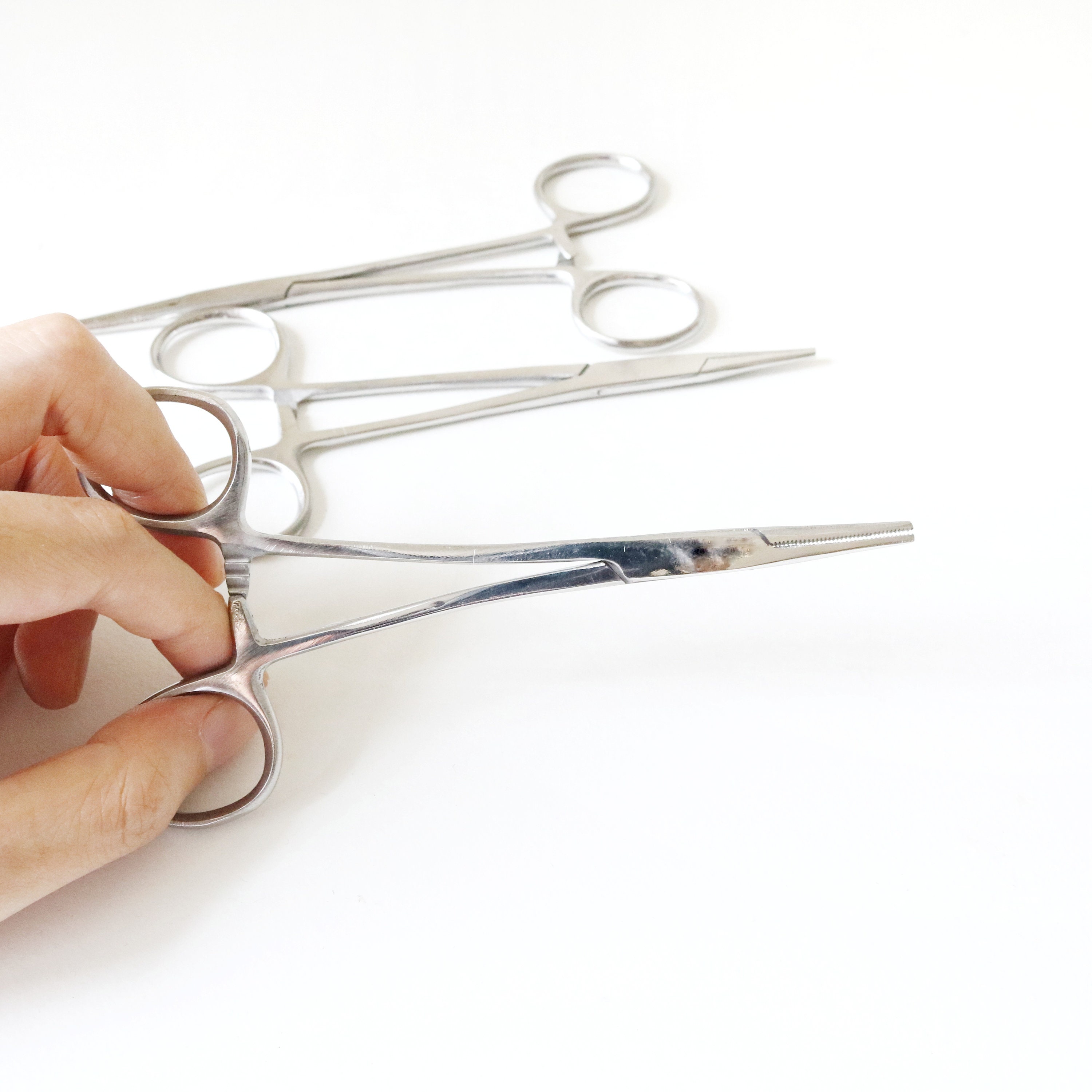 5 inch stainless steel straight forceps for artist teddy bear making ...